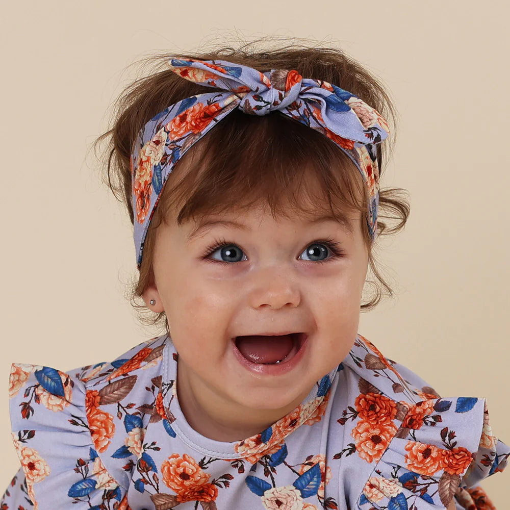 Organic Topknot-Vintage Blossom – Two Little Friends